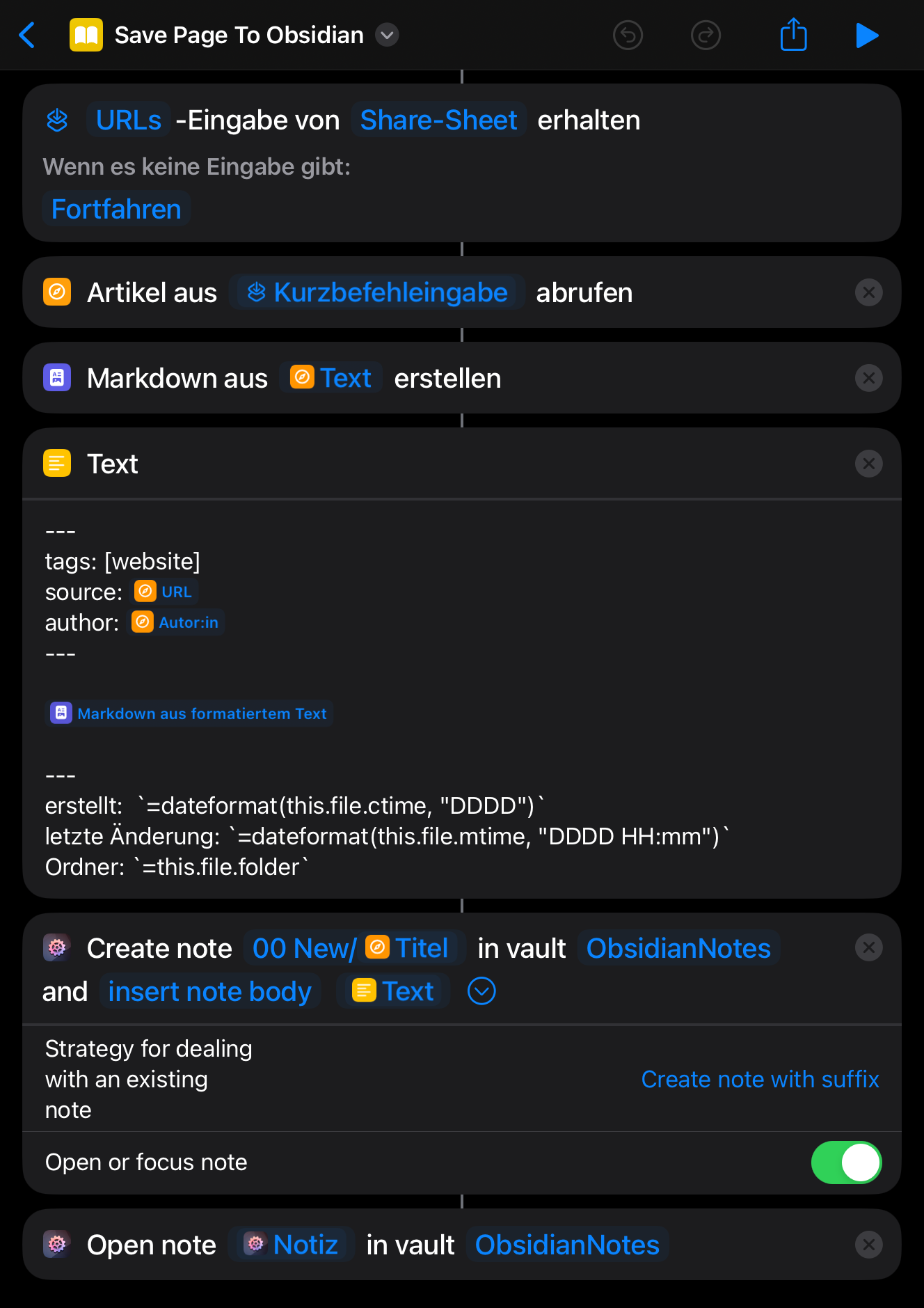 Save a webpage in Obsidian - Actions For Obsidian - ActionsDotWork Forum