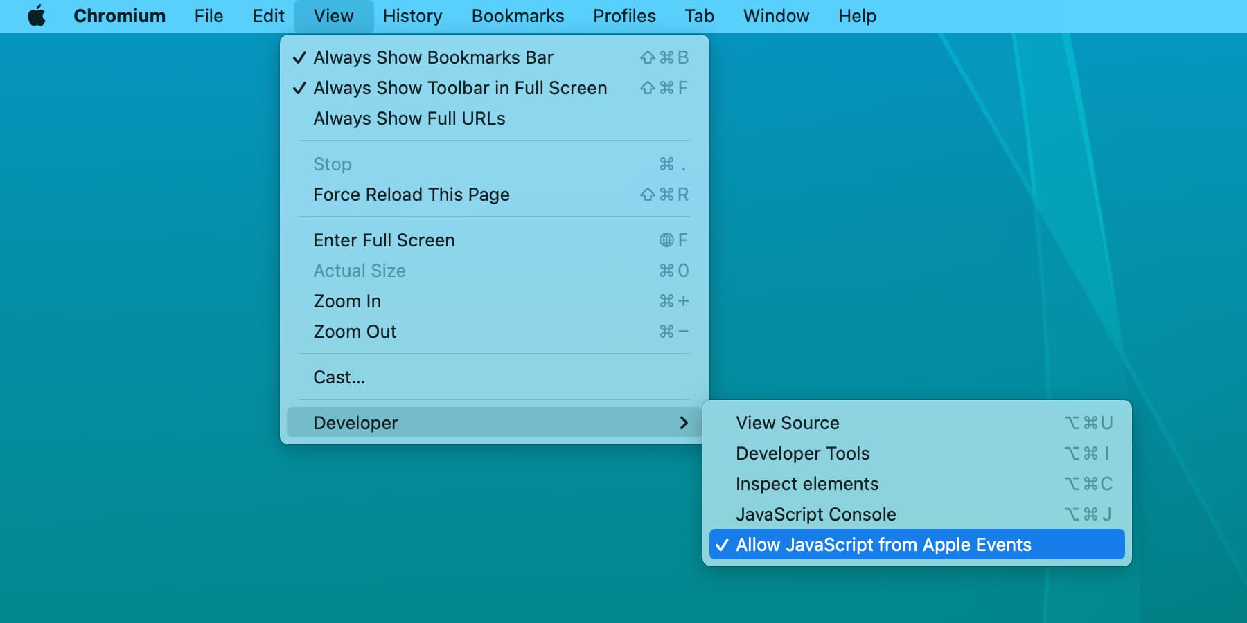 How to enable "Allow JavaScript from Apple Events" in your browsers - Browser Actions ...